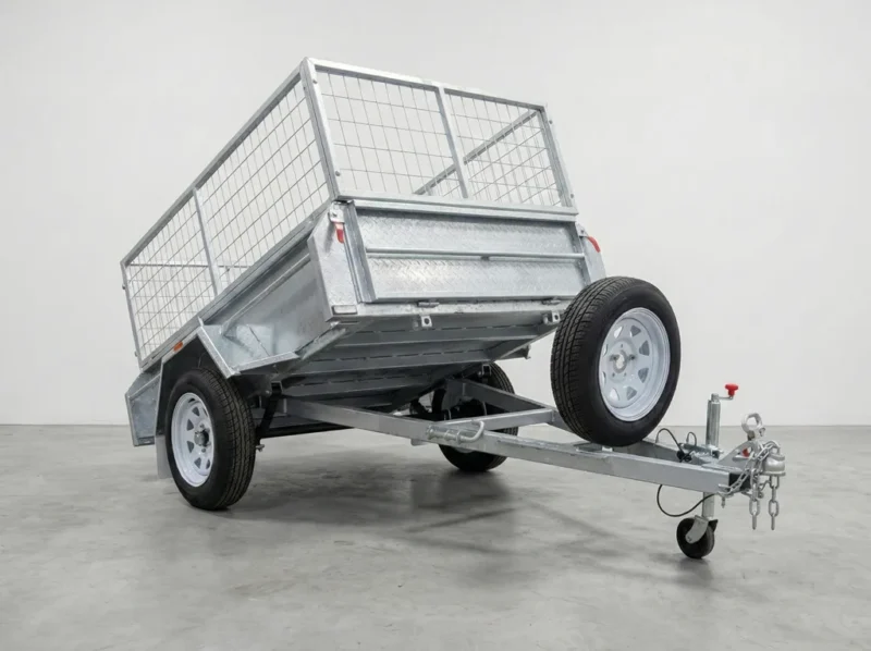 7x4 Single Axle Galvanised Cage Trailer for Sale Traralgon | Mannual ...