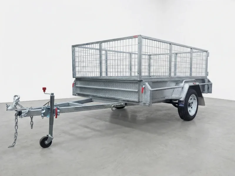 8x5 Single Axle Galvanised Cage Trailer for Sale Traralgon | Mannual ...